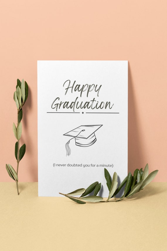 Graduation Card Happy Graduation Instant Download Printable - Etsy