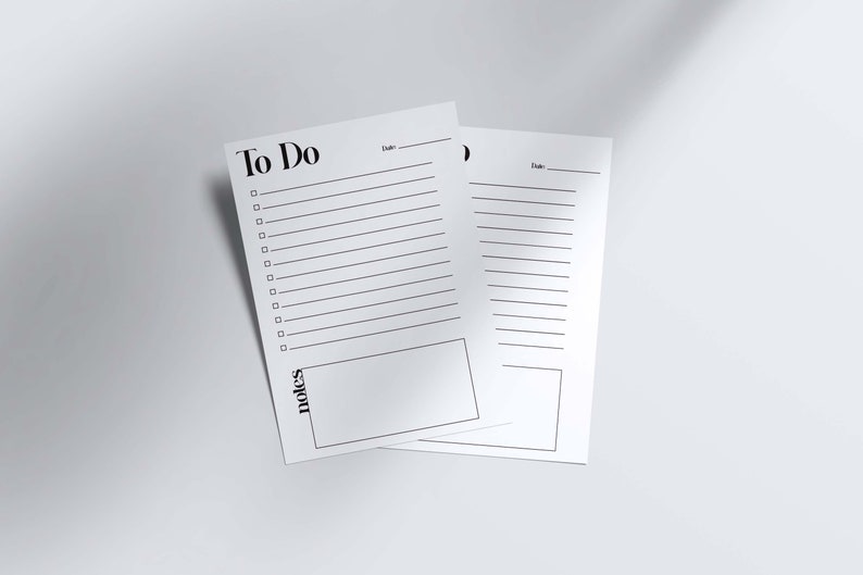 Minimal to Do List Printable Simple Tasks List Template - Etsy