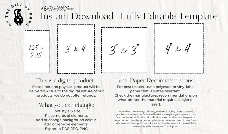 Printable & Editable Laundry Room Labels | Minimalist Laundry Room ...