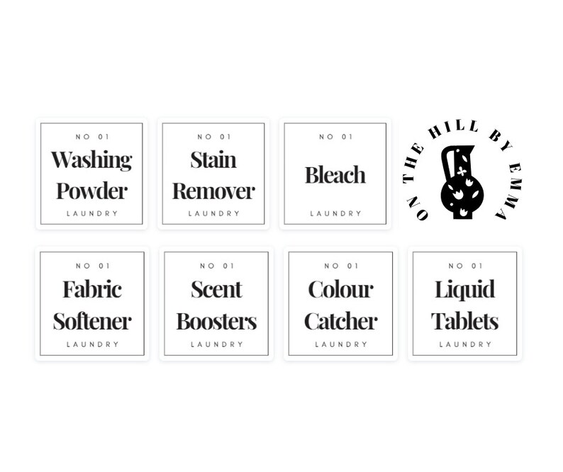 Printable & Editable Laundry Room Labels | Minimalist Laundry Room ...