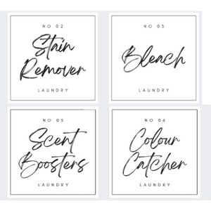 Printable & Editable Laundry Room Labels | Minimalist Laundry Room ...