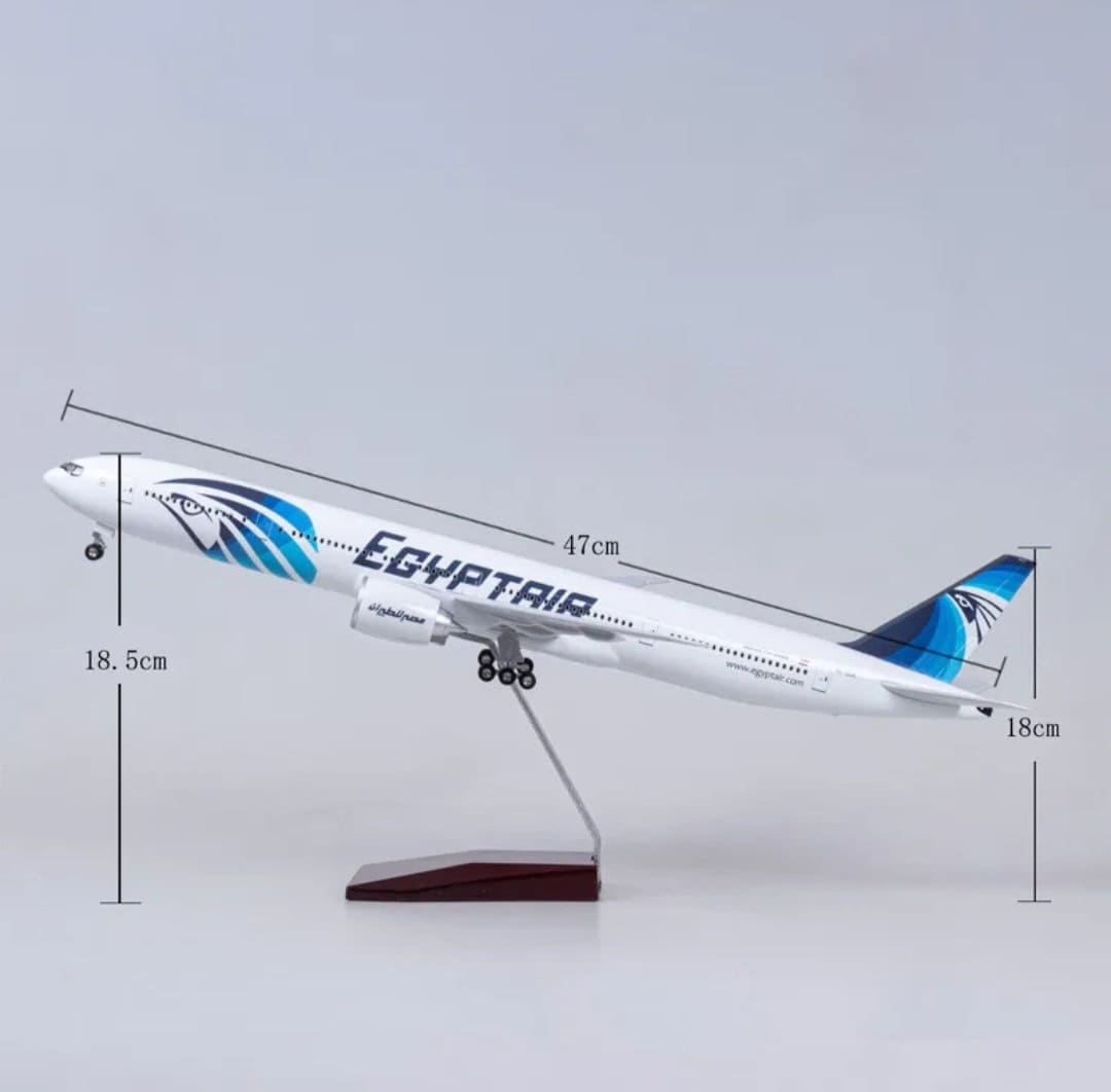 Egypt Air Boeing B777-400 Airplane Model 1:150 Metal Decor Display for ...