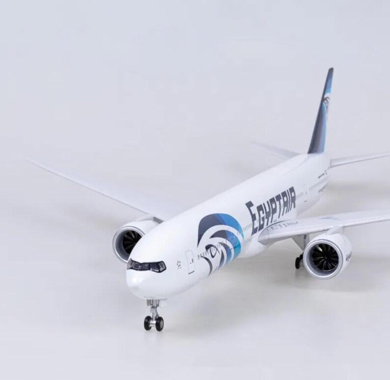 Egypt Air Boeing B777-400 Airplane Model 1:150 Metal Decor Display for ...