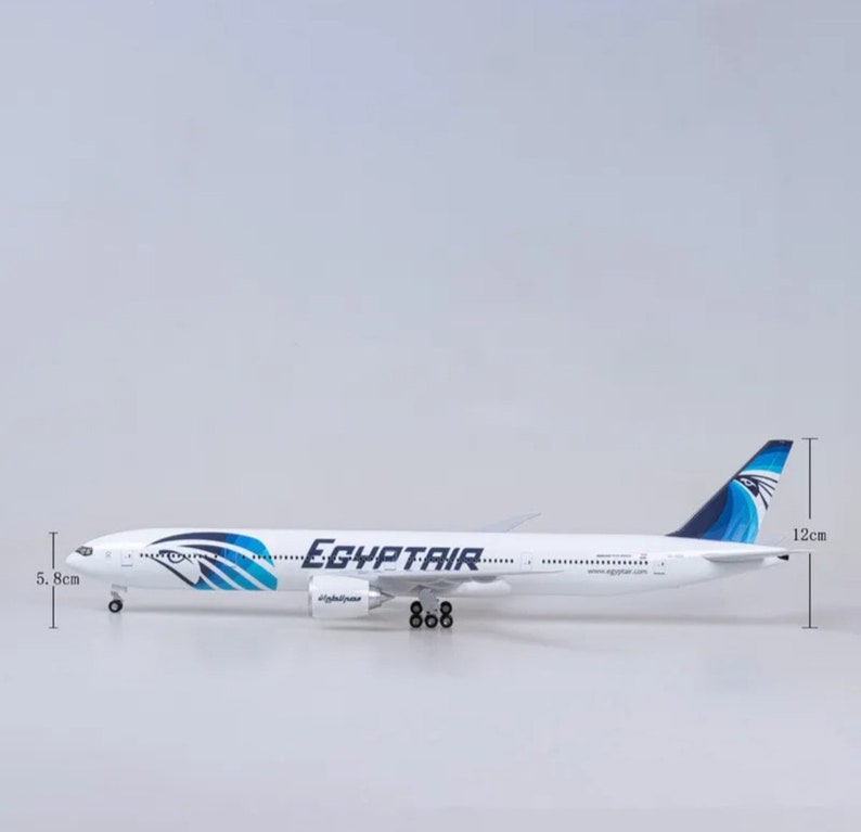 Egypt Air Boeing B777-400 Airplane Model 1:150 Metal Decor Display for ...