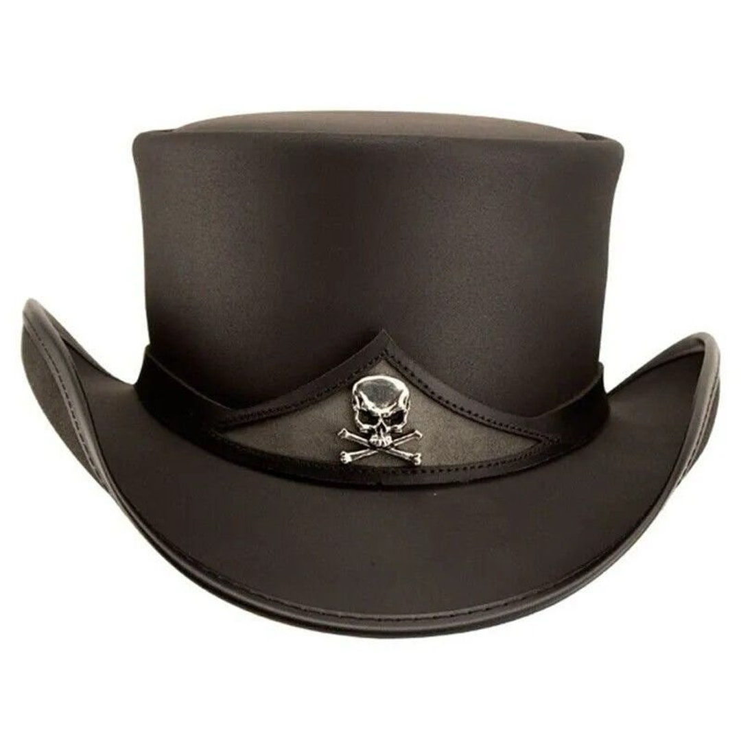 Pale Rider Top Hat Skull Hat Band Handmade Men's - Etsy
