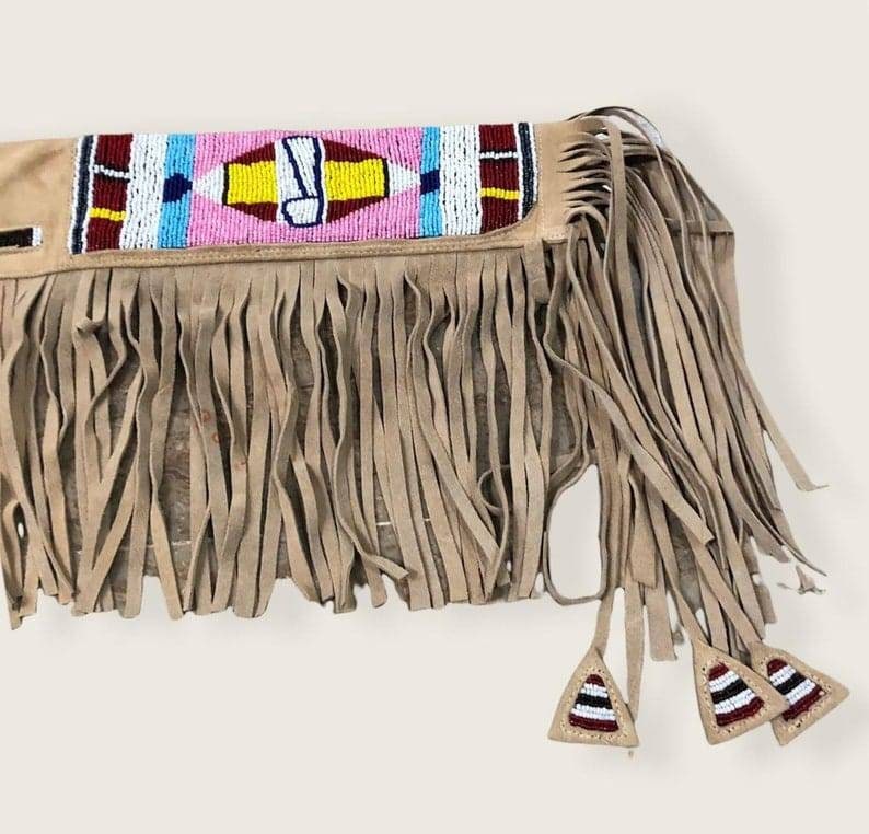 Native American Red Indian Beaded Rifle Scabbard Style Suede - Etsy