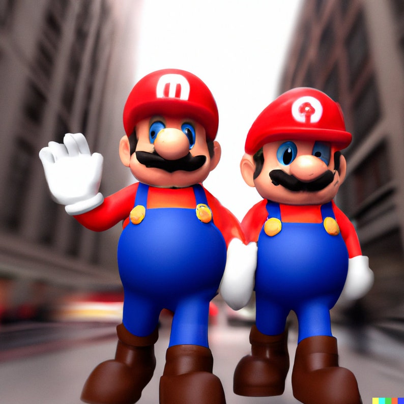 Psyco Mario Bros at NY Digital Art - Etsy