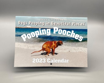 Dog Pooping Calendar - Etsy Australia