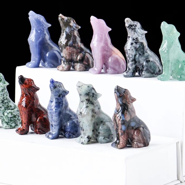 Wolf Figurine - Etsy