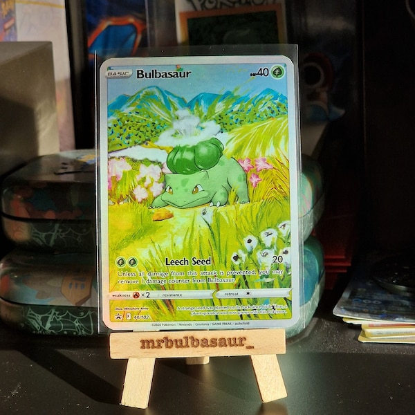 Shiny Bulbasaur Card - Etsy