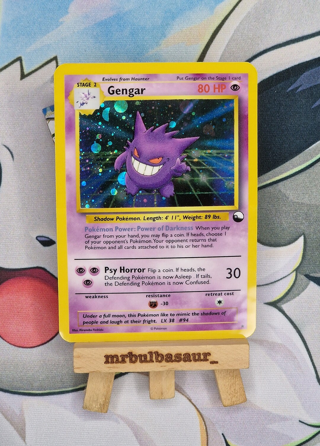 Gengar English Masaki Vending Promo Holographic Custom Wotc Style PROXY ...