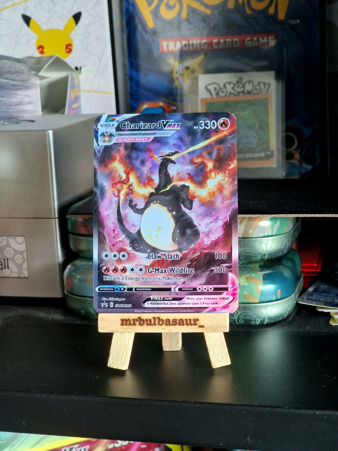 Charizard Vmax Alt Art SHINY EDIT PROXY Custom Card - Etsy UK