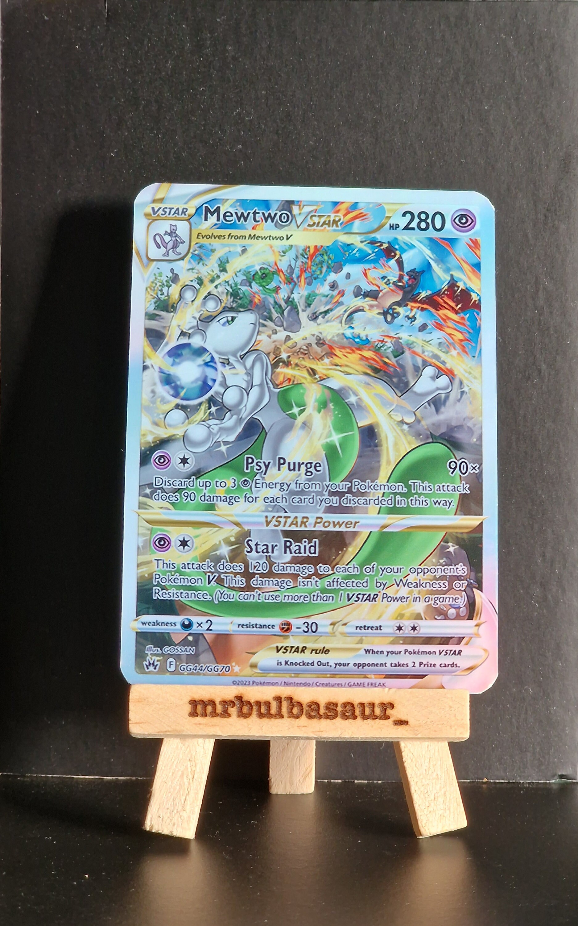 Mewtwo Vstar Shiny Alt Art SHINY EDIT PROXY Custom Card - Etsy