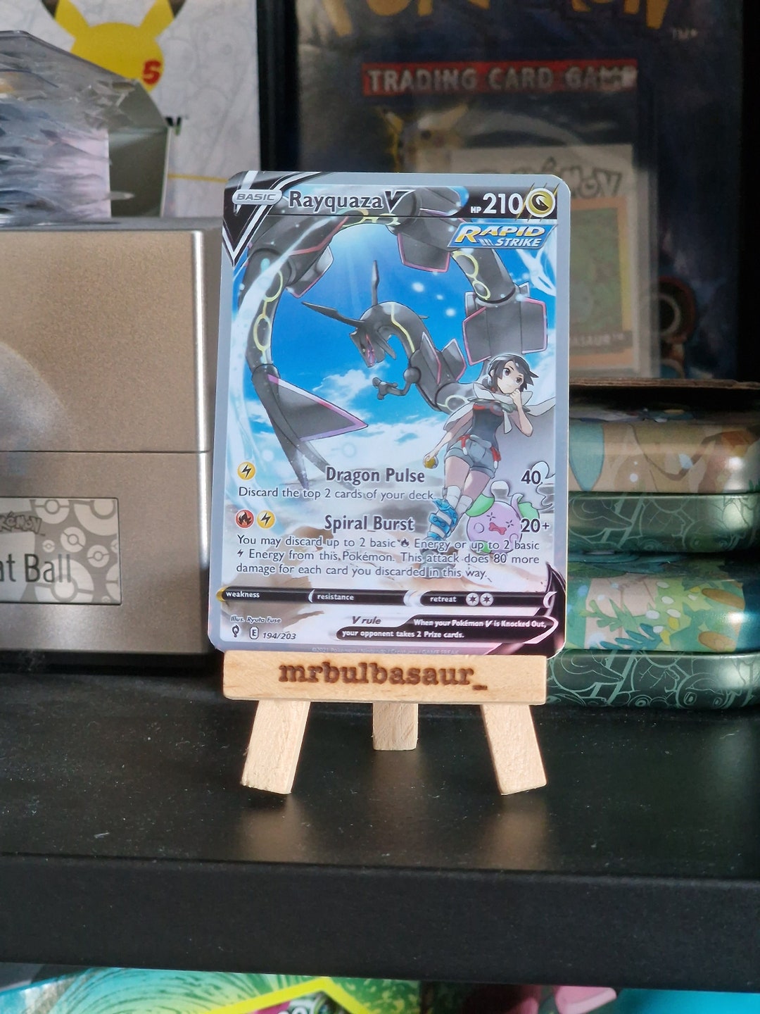 Rayquaza V Shiny Edit CUSTOM PROXY Evolving Skies Wotc Alt - Etsy