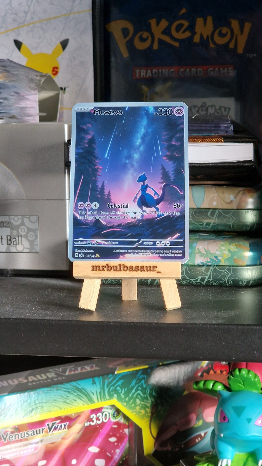 Mewtwo Scarlet & Violet Meteor Promo CUSTOM PROXY WOTC Alt Art ...