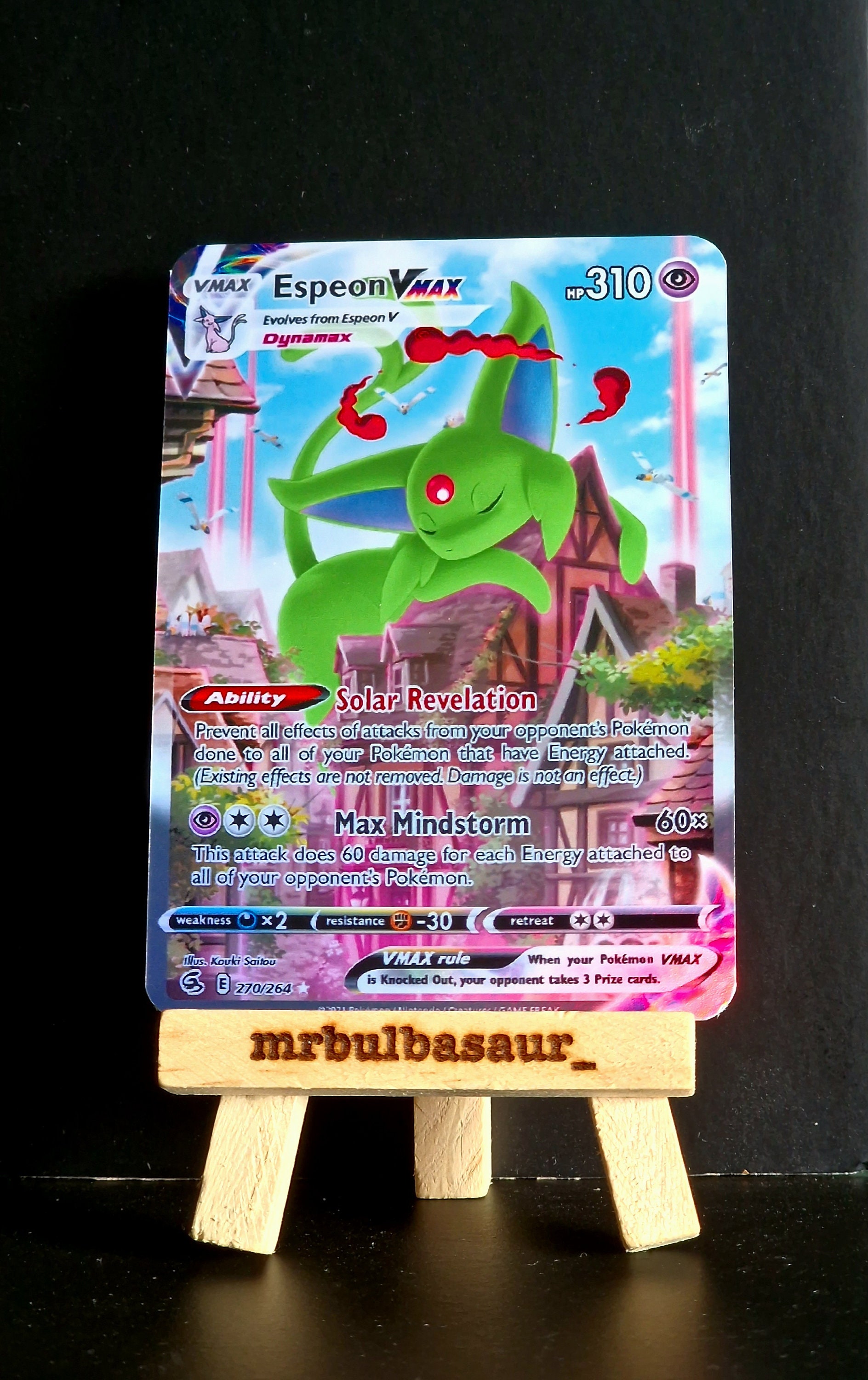 Espeon Vmax Alt Art SHINY EDIT PROXY Custom Card Fusion - Etsy