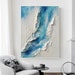 Large Seascape Wall Art,3d Textured Wall Art,3d Ocean Hand Textured ...