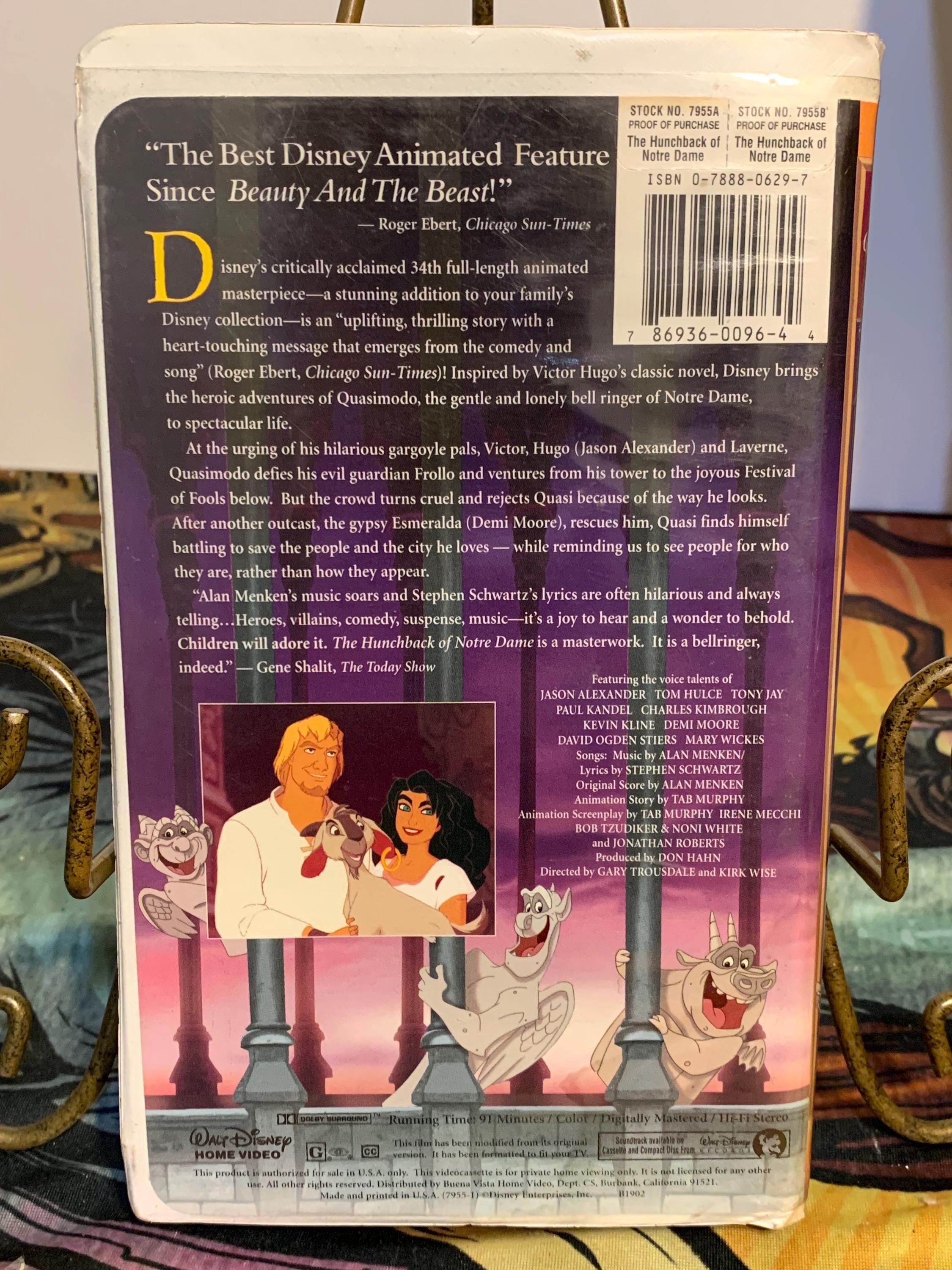 The Hunchback of Noter Dame ( Vhs Tape) - Etsy