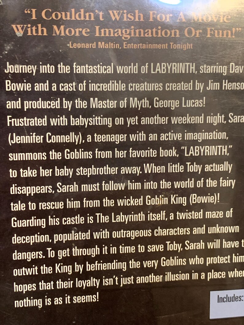 Jim Hensons Labyrinth ( Classic Dvd ) - Etsy