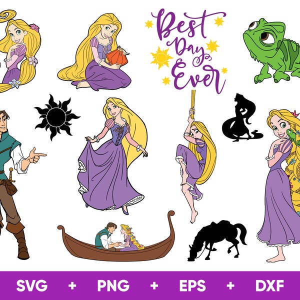 Tangled Rapunzel Svg - Etsy