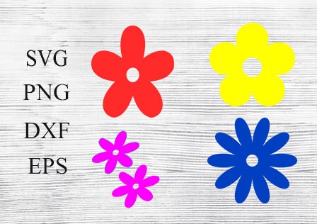 Flower Power SVG Flower SVG Outline svg Silhouette svg - Etsy México