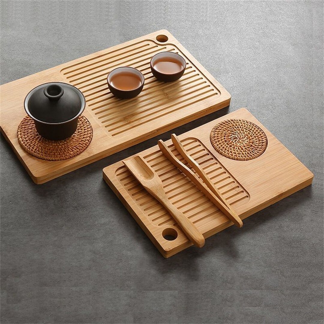 Japanese Bamboo Tea Tray Dry Soak Table Household Kung Fu Tea - Etsy