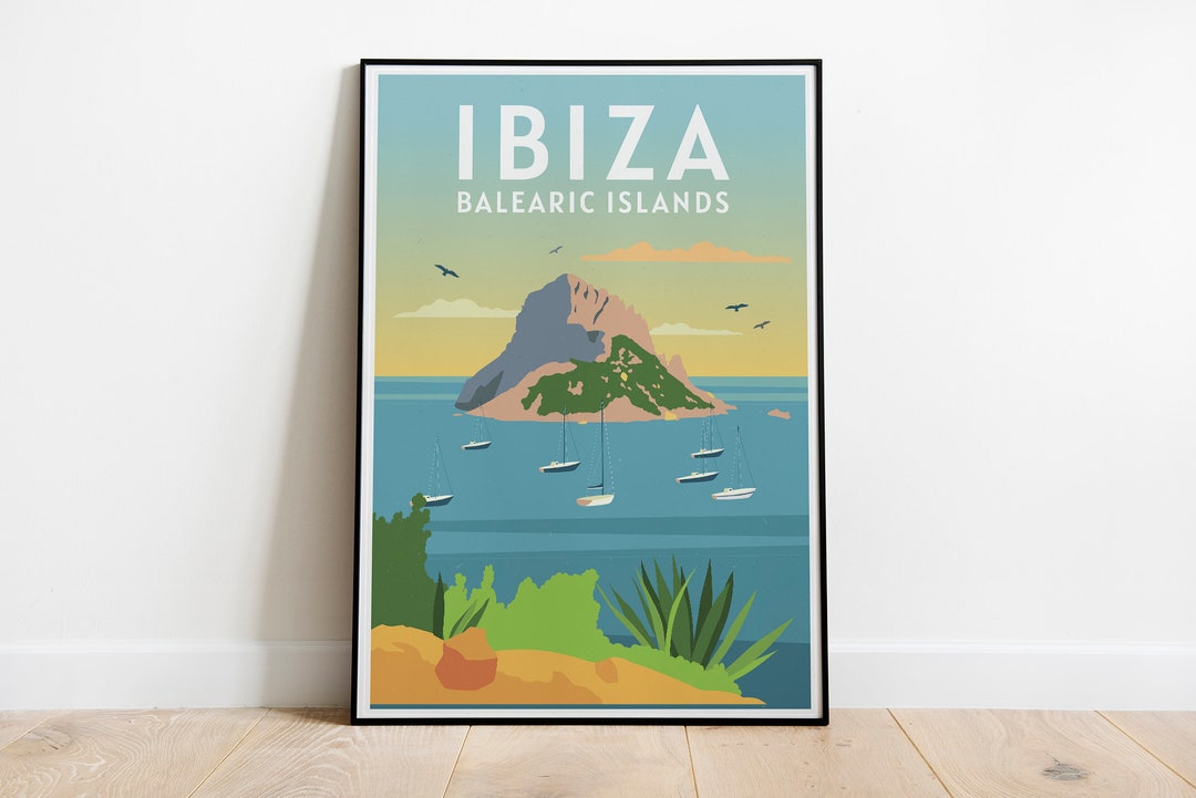 Ibiza Poster Digital Download Poster Travel Poster - Etsy
