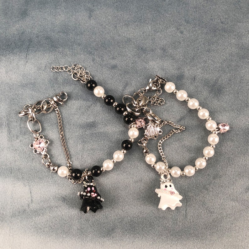 Ghost Couple Bracelet Friendship Halloween Bracelet Cute - Etsy