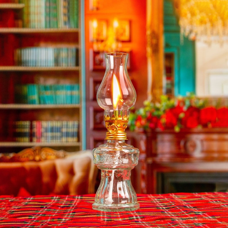 Oil Lamp Vintage Oil Lamp Antique Oil Lamp Glass Oil Lamp - Etsy