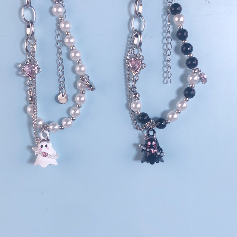 Ghost Couple Bracelet Friendship Halloween Bracelet Cute - Etsy