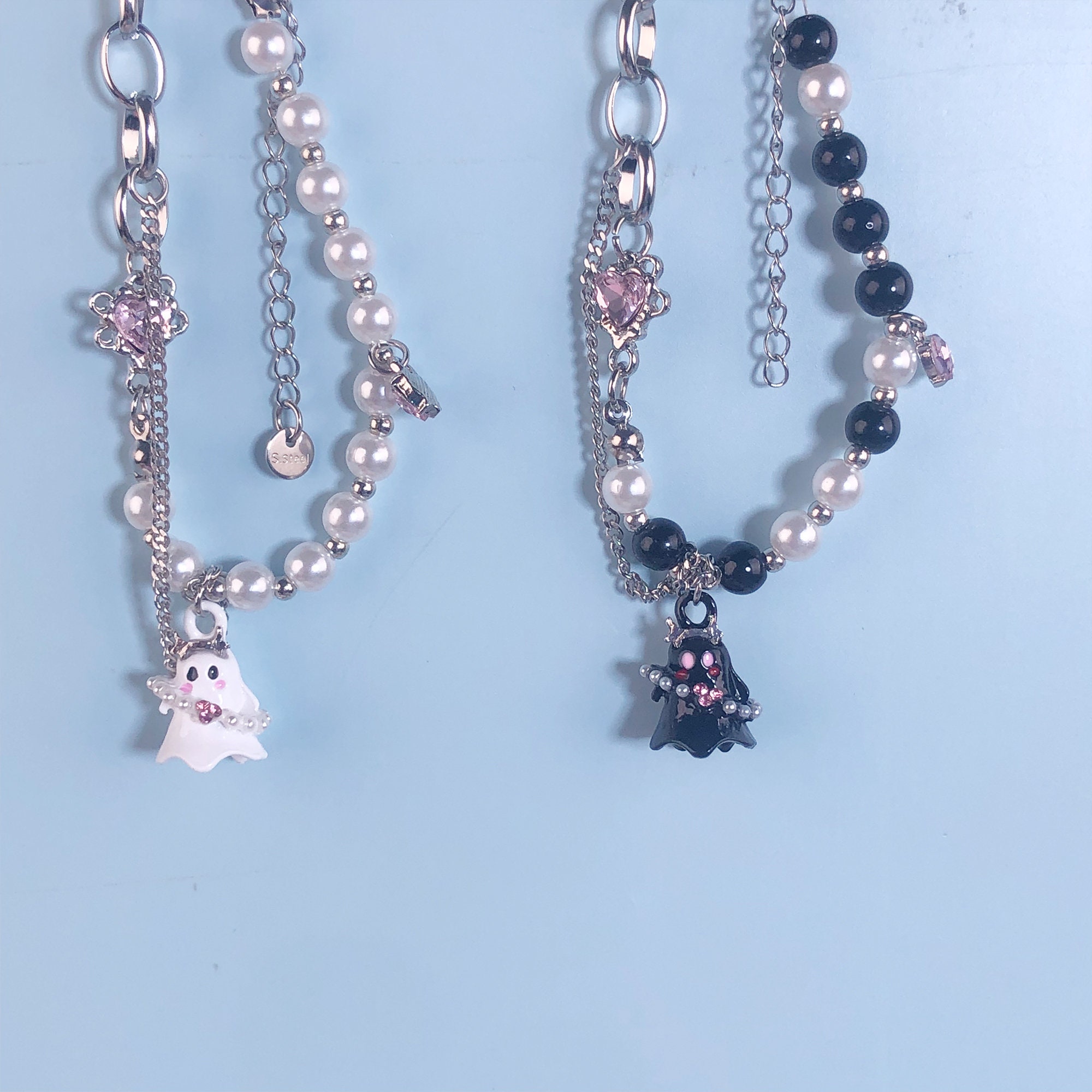 Ghost Couple Bracelet Friendship Halloween Bracelet Cute - Etsy