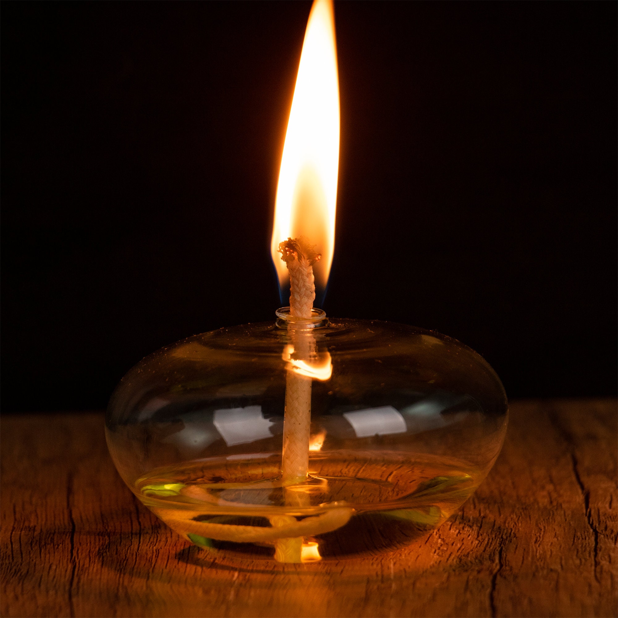 Oil Lantern Transparent Glass Oil Lamp Glass Oil Lamp - Etsy