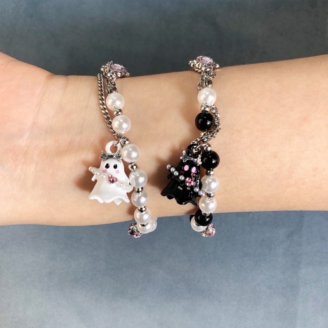 Ghost Couple Bracelet Friendship Halloween Bracelet Cute - Etsy