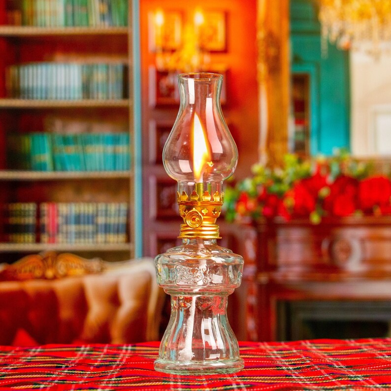 Oil Lamp Vintage Oil Lamp Antique Oil Lamp Glass Oil Lamp - Etsy