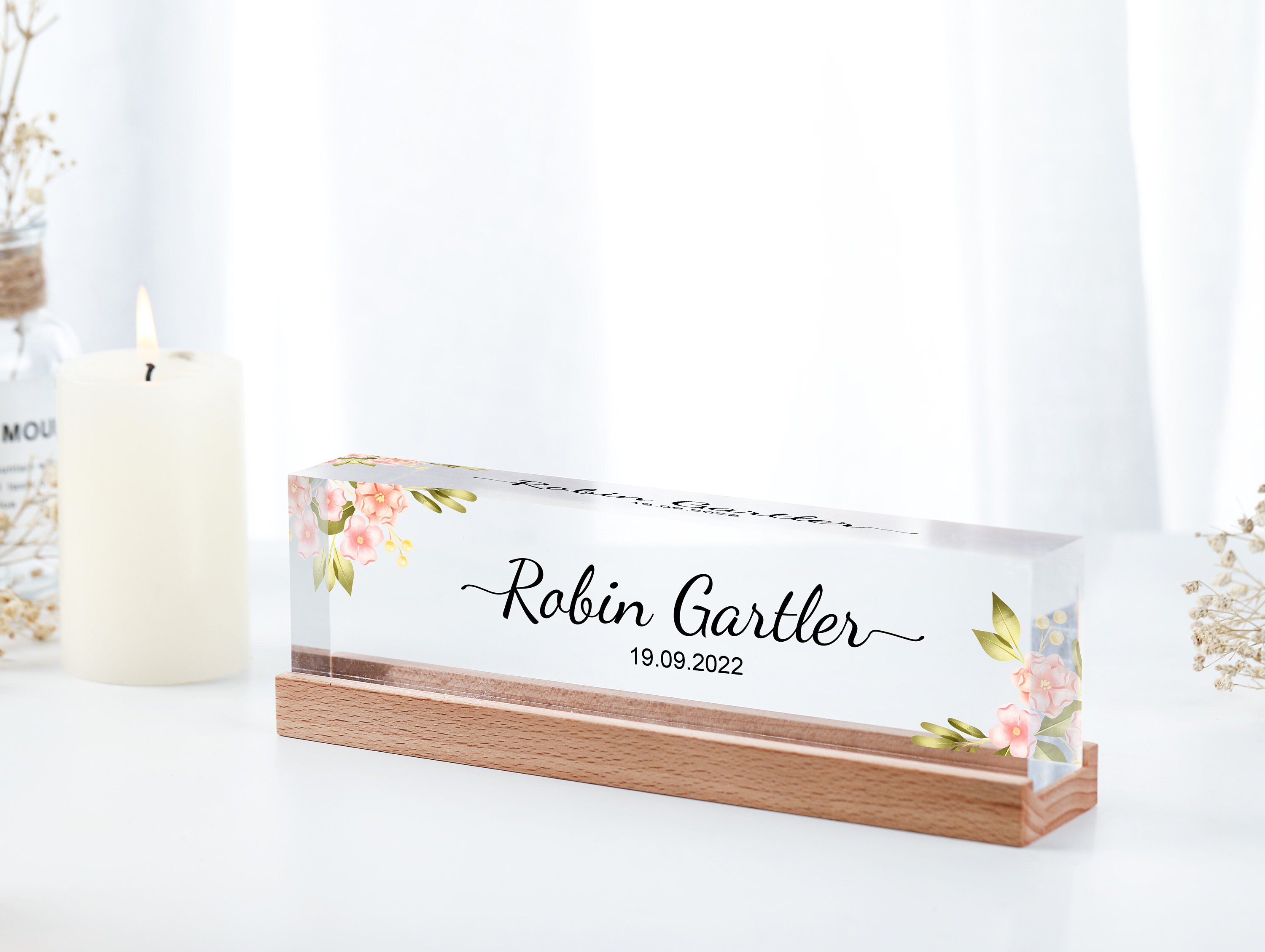 Personalized Desk Name Plate Plaque, Desk Plaque, Personalized Office ...