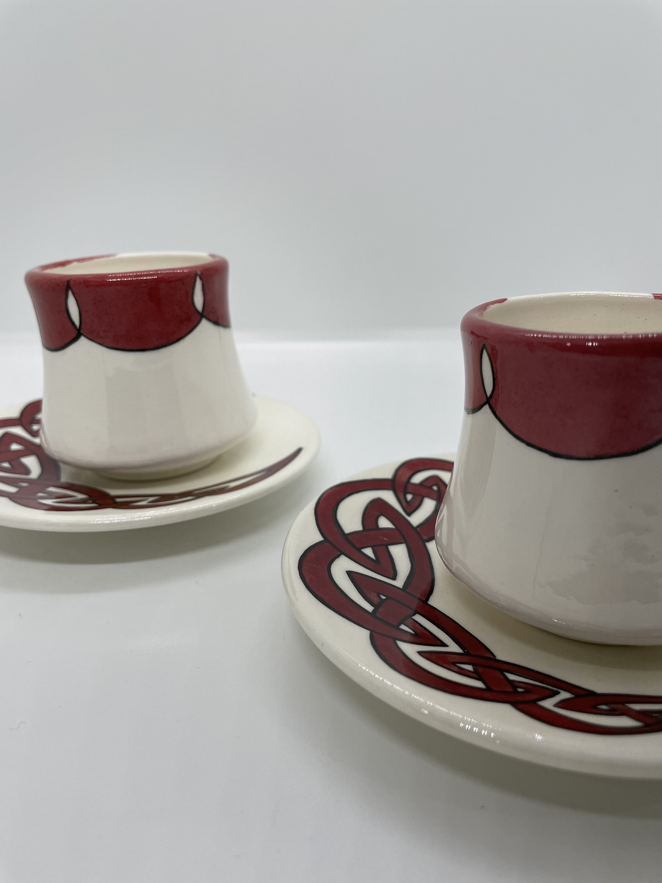 Turkish Coffee Cup Red & White - Etsy