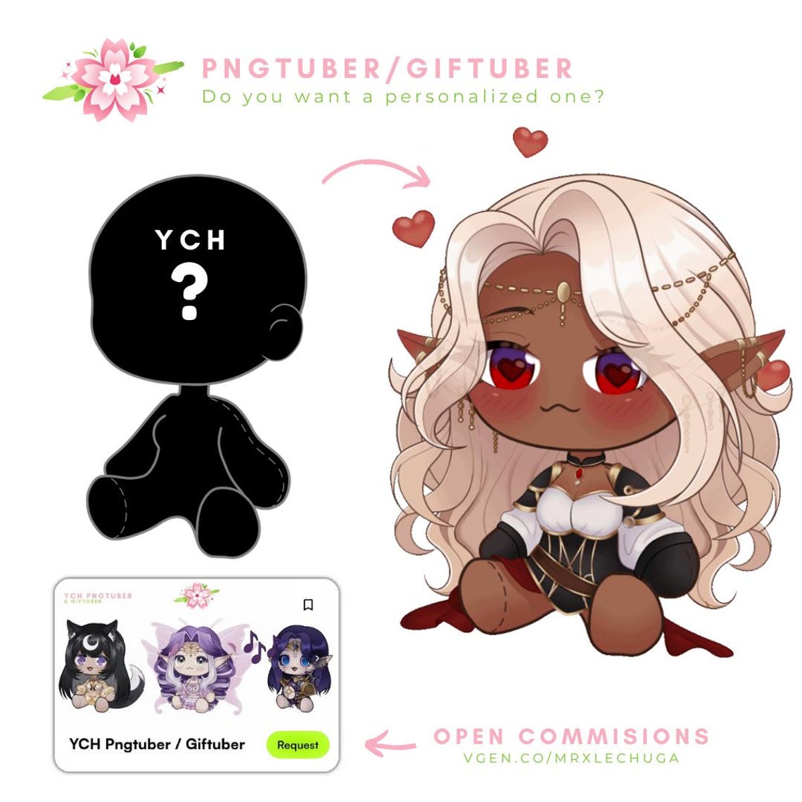 PNGTUBER PLUSH CHIBI Marceline Adventure Time - Etsy