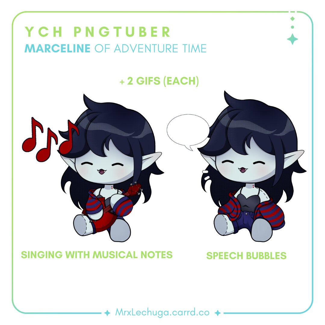 PNGTUBER PLUSH CHIBI Marceline Adventure Time - Etsy