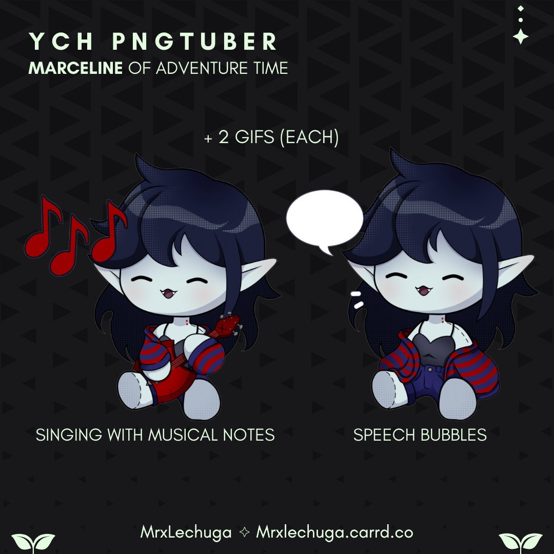 PNGTUBER PLUSH CHIBI Marceline Adventure Time - Etsy