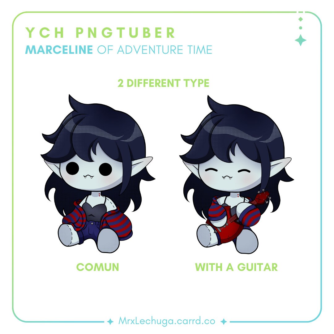 PNGTUBER PLUSH CHIBI Marceline Adventure Time - Etsy