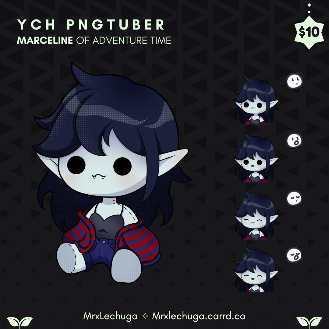 PNGTUBER PLUSH CHIBI Marceline Adventure Time - Etsy