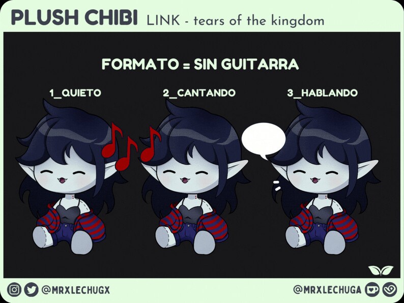 PNGTUBER PLUSH CHIBI Marceline Adventure Time - Etsy