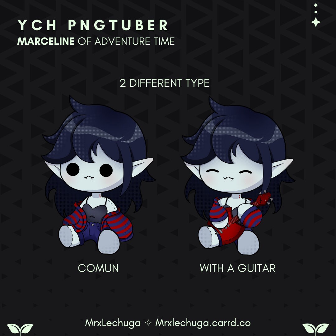 PNGTUBER PLUSH CHIBI Marceline Adventure Time - Etsy