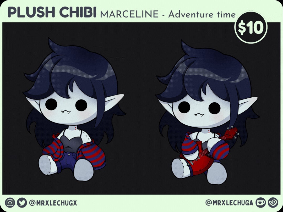 PNGTUBER PLUSH CHIBI Marceline Adventure Time - Etsy