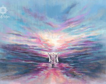 Creation, Bereshit, Bible, Hebrew, Jewish Art, Judaica, 7 Days of ...