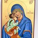 The Sweet Kissing of Virgin Mary Hand Painted Byzantine Icon - Etsy