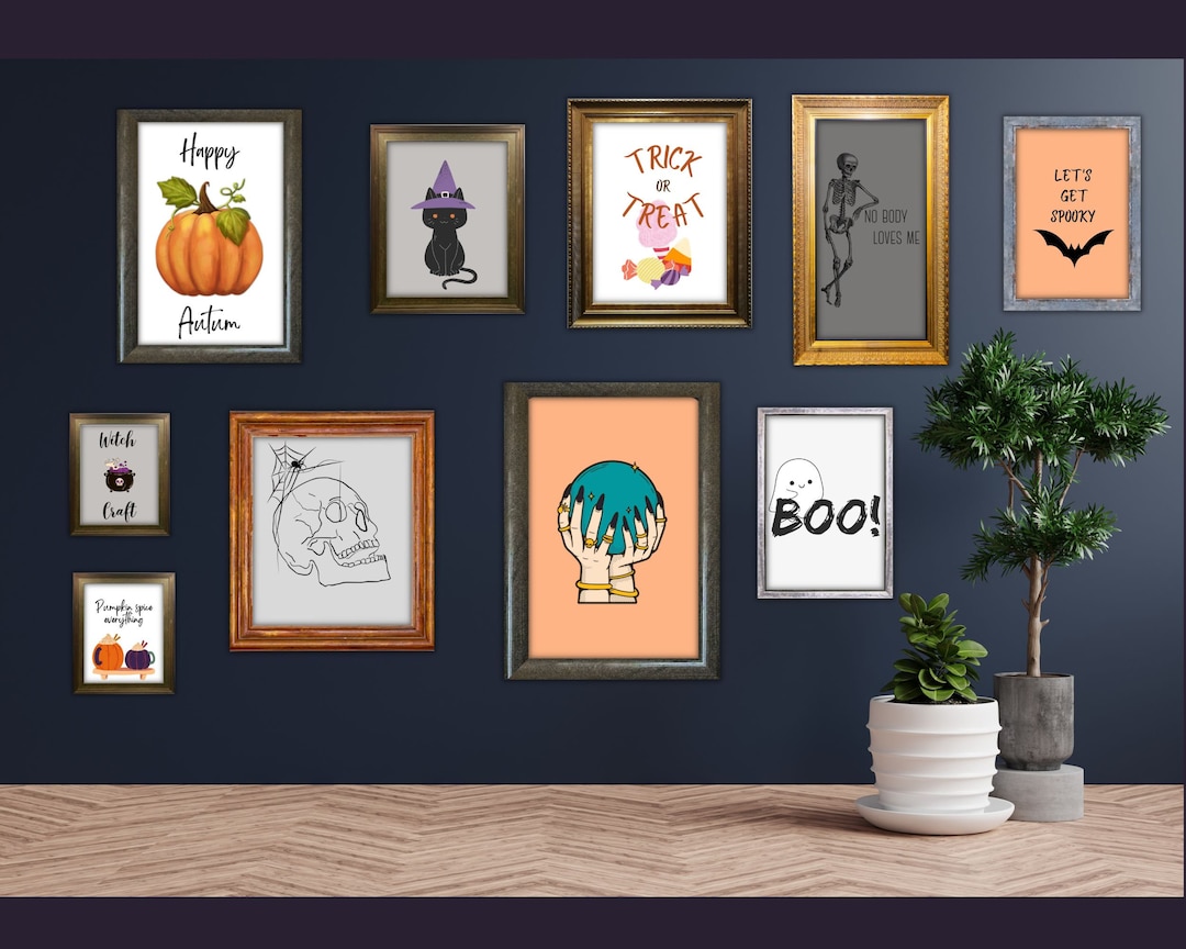 Halloween Printable Wall Decor, Printable Art, Home Decor, Halloween ...