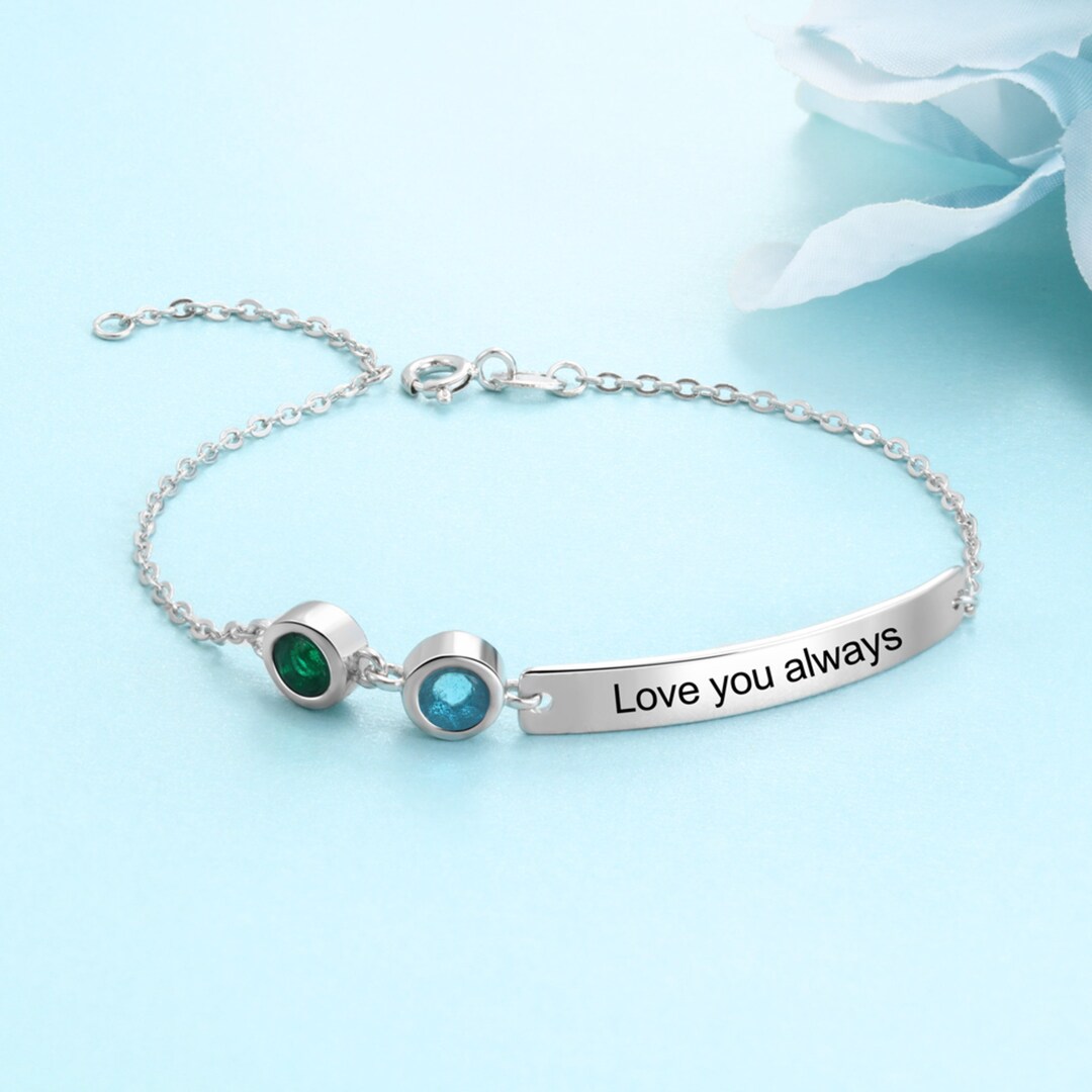 Birthstone Bracelet, Custom Made Family Birthstone Jewelry ...