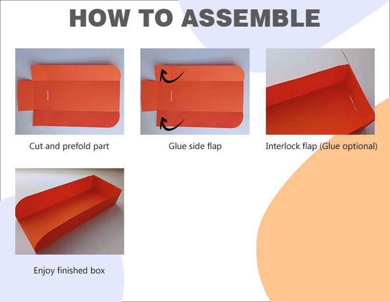Food Display Paper Tray Template, SVG DXF PDF Png Formats, Food Display ...