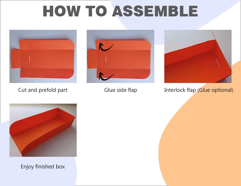 Food Display Paper Tray Template, SVG DXF PDF Png Formats, Food Display ...